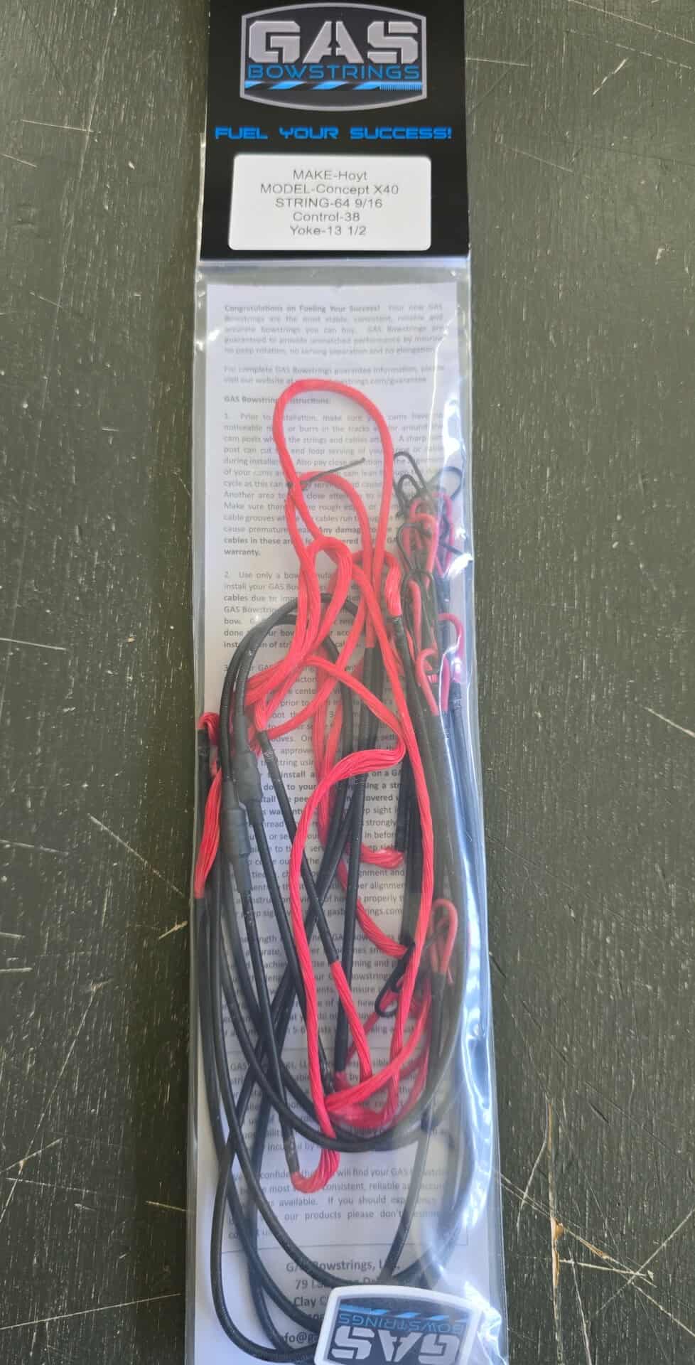 GAS Hoyt Concept X 40 String set Red