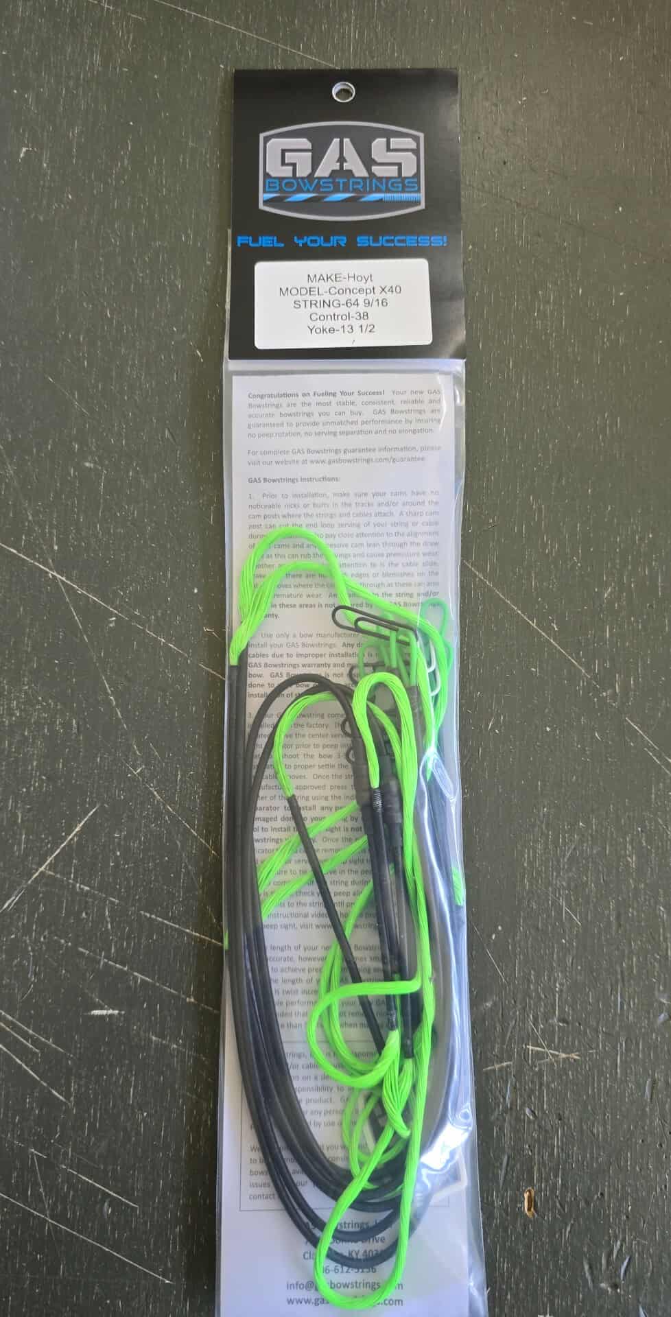 GAS Hoyt Concept X 40 String set Green