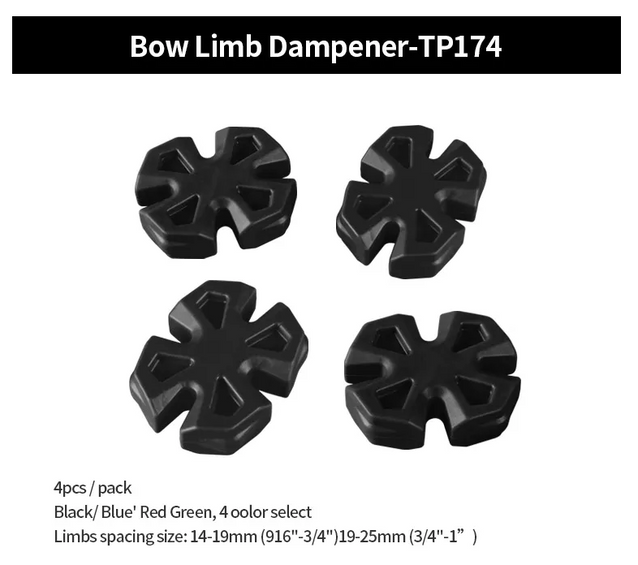 Topoint Bow Limb Dampener TP174 (4 pkt)