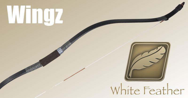 WHITE FEATHER WINGZ CARBON HORSEBOW 50 INCH