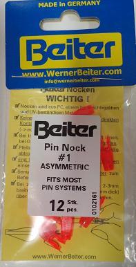 Beiter Pin Nock Asymmetric #1 25 pack